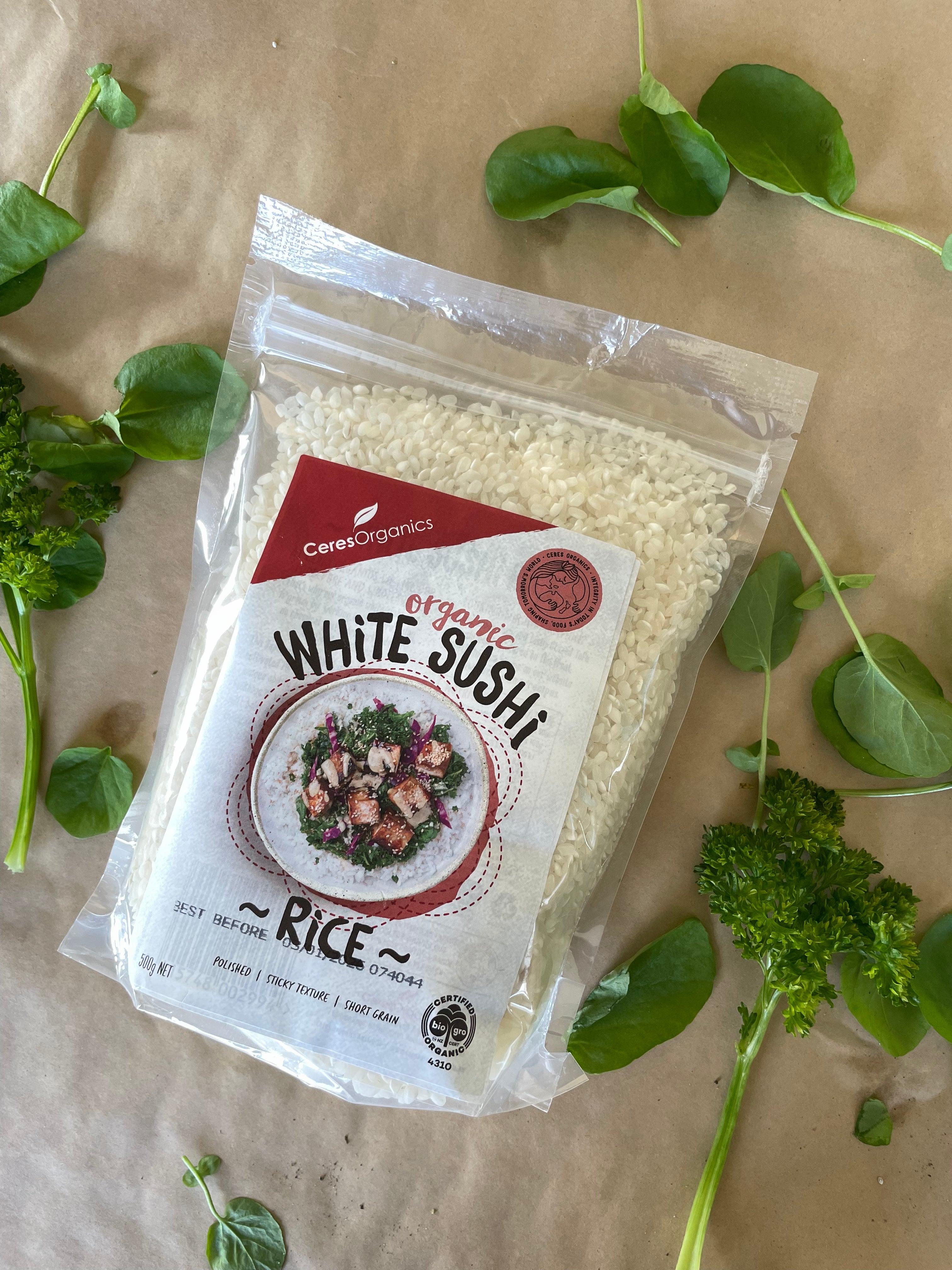 Ceres organic sushi rice – Little Farms NZ